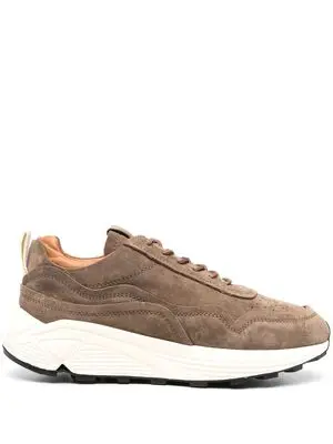 BUTTERO® Lo-top Suede Sneakers - Brown