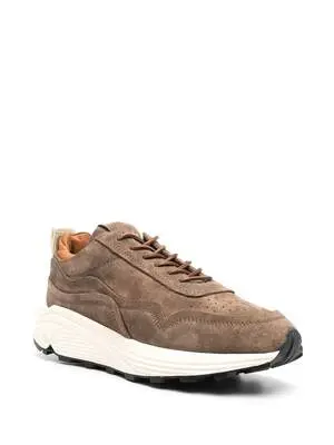 BUTTERO® Lo-top Suede Sneakers - Brown