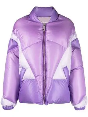 Khrisjoy Heart-motif Padded Jacket - Purple