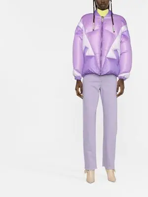 Khrisjoy Heart-motif Padded Jacket - Purple