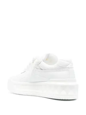 Valentino Garavani One Stud Xl Leather Sneakers - White