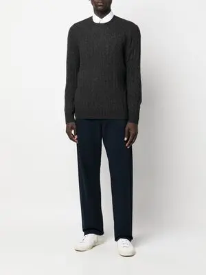 Polo Ralph Lauren Wool-cashmere Cable Knit Jumper - Grey