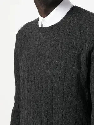 Polo Ralph Lauren Wool-cashmere Cable Knit Jumper - Grey