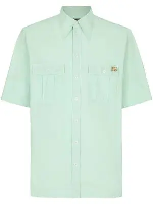 Dolce & Gabbana Logo-plaque Hawaii Shirt