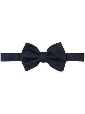 Prada Silk Bow Tie - Blue