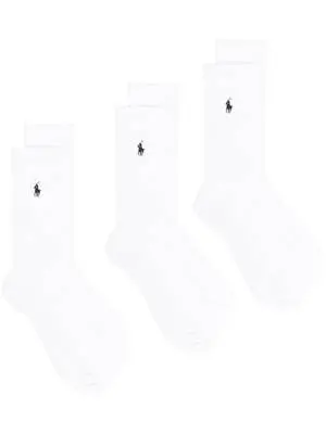 Polo Ralph Lauren Three-pack Ankle Socks - White