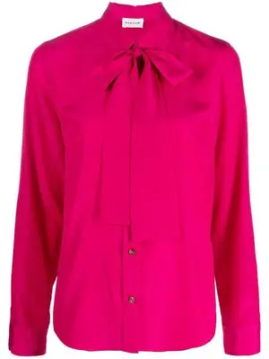 P.a.r.o.s.h Pussy-bow Collar Blouse - Pink