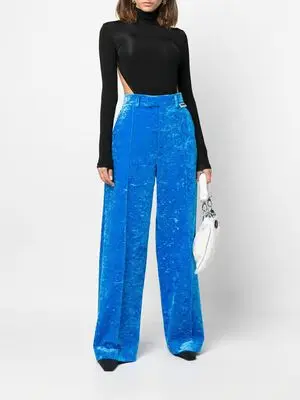 Vetements Velvet High-waisted Trousers