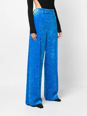 Vetements Velvet High-waisted Trousers