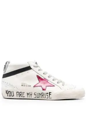 GOLDEN GOOSE Star-patch Hi-top Sneakers - White