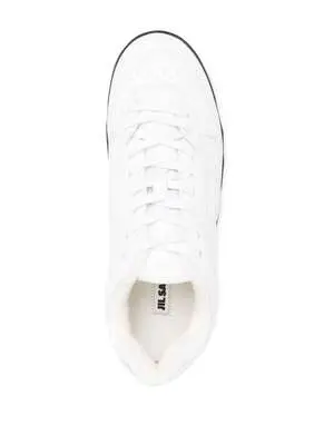 JIL SANDER Panelled Low-top Sneakers - White