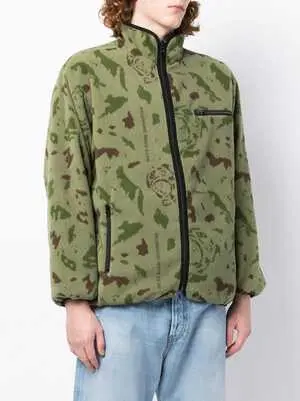 BILLIONAIRE BOYS CLUB Reversible Fleece Jacket - Multicolour