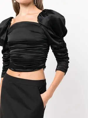Alice + Olivia Katrice Ruched Top