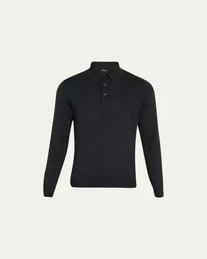 Kiton Cashmere Polo Sweater