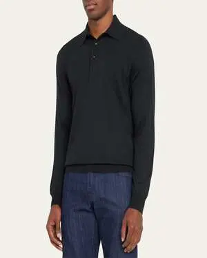 Kiton Cashmere Polo Sweater