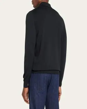 Kiton Cashmere Polo Sweater