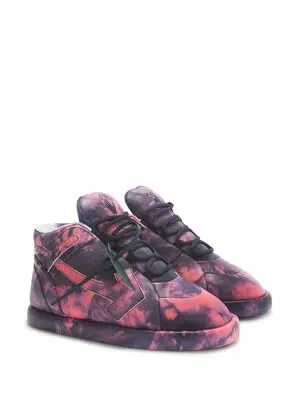 Off-White Tie-dye Print Sneakers - Purple