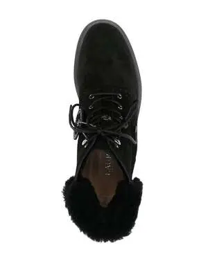 Ralph Lauren Carlee Shearling-trim Bootie - Black