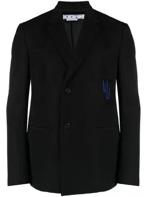 Off-White Single-breasted Tailored Blazer