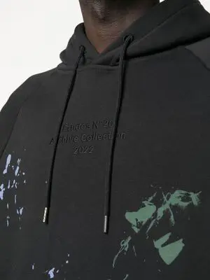 ÉTUDES STUDIO Paint-splatter Organic Cotton Hoodie