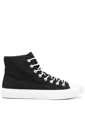 Acne Studios Contrasting Toe-cap High-top Sneakers - Black