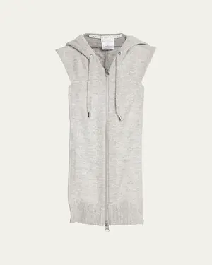 Veronica Beard Cashmere Hoodie Dickey - Grey