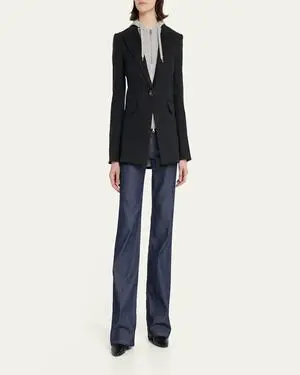 Veronica Beard Cashmere Hoodie Dickey - Grey