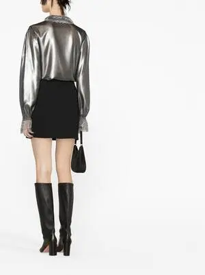 Alberta Ferretti Laminated Lace Shirt