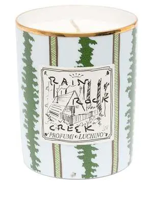 GINORI 1735 X Luke Edward Hall Rain Rock Creek Candle - Green