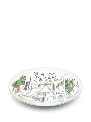 GINORI 1735 Profumi Luchino Printed Porcelain Plate