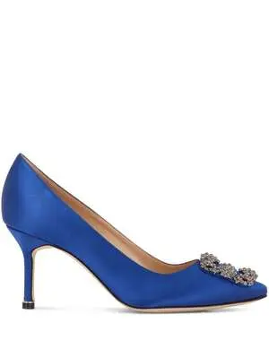 Manolo Blahnik Hangisi Pointed Pumps
