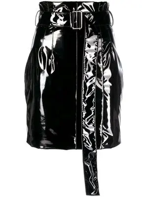 Philosophy Di Lorenzo Serafini Faux-leather Mini Skirt