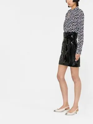 Philosophy Di Lorenzo Serafini Faux-leather Mini Skirt