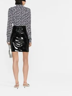 Philosophy Di Lorenzo Serafini Faux-leather Mini Skirt