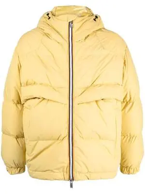 K-WAY Padded Zip Up Coat - Yellow