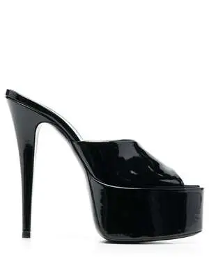 Paris Texas Marina 145mm Platform Sandals - Black