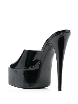 Paris Texas Marina 145mm Platform Sandals - Black