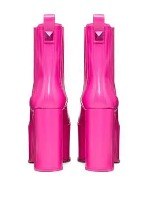 Valentino Garavani Club Platform Chelsea Boots - Pink