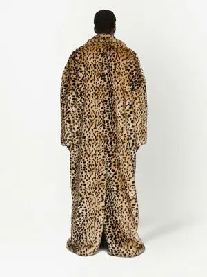 Dolce & Gabbana Leopard-print Faux-fur Coat
