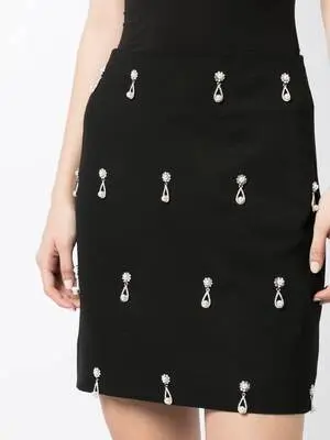 Oscar De La Renta Crystal-embellished Mini Skirt