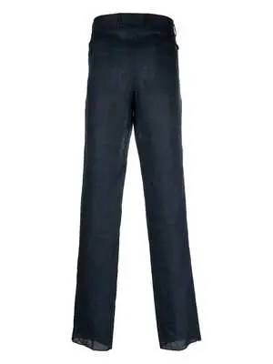 BILLIONAIRE Linen Tailored Trousers - Blue