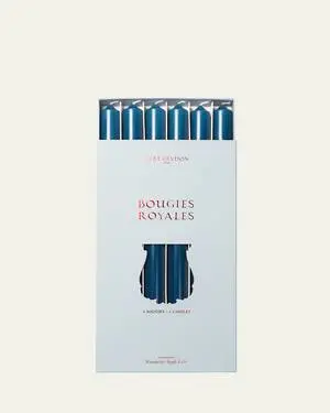 TRUDON Royale Taper Candles Marine Blue, Set Of 6 - One-color
