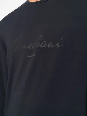 Corneliani Logo-print Long-sleeve T-shirt