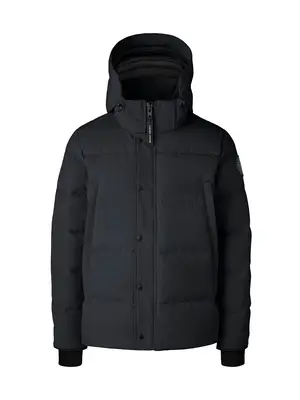 Canada Goose Wyndham Label Slim-fit Parka - Navy
