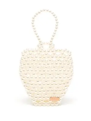 0711 TBILISI Strawberry Beaded Tote Bag