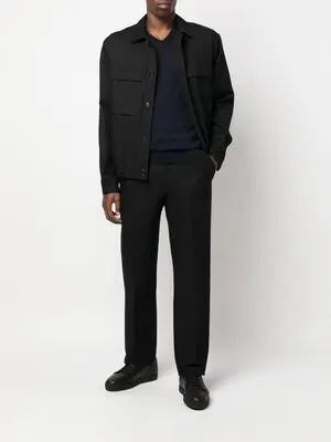 Colombo Slim-cut Cashmere Jumper - Blue