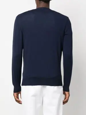Colombo Button-down Knit Cardigan - Blue