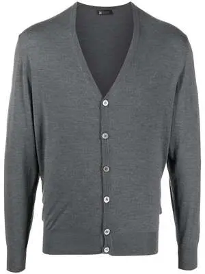 Colombo Button-down Knit Cardigan - Grey