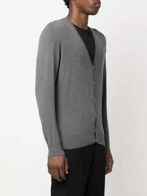 Colombo Button-down Knit Cardigan - Grey