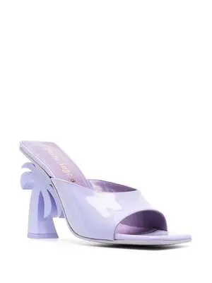 Palm Angels 113mm Palm Tree Sandals - Purple